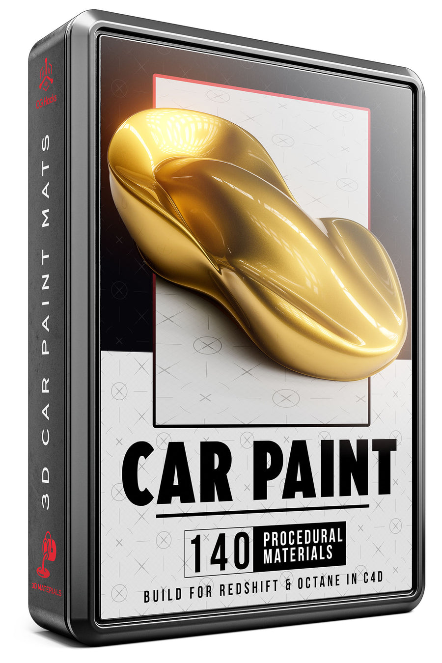 3D Car Paint Material Library Cinema 4D (Redshift & Octane)